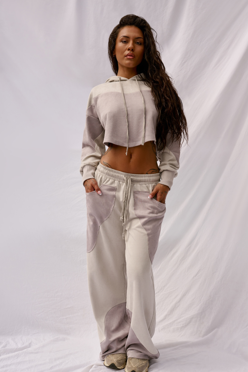CXIX CLOUD CONTOUR Faux Suede Wide Leg Pant - Wavey Grey – Pole Junkie