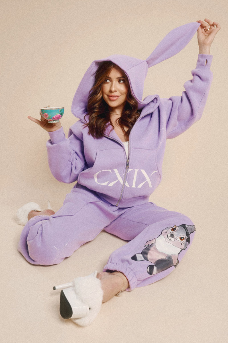 CXIX Creatures in the Club: Honey Bunz Zip Hoodie - Purple – Pole Junkie