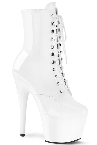 Pleaser USA Adore-1020 7inch Boots - Patent White – Pole Junkie