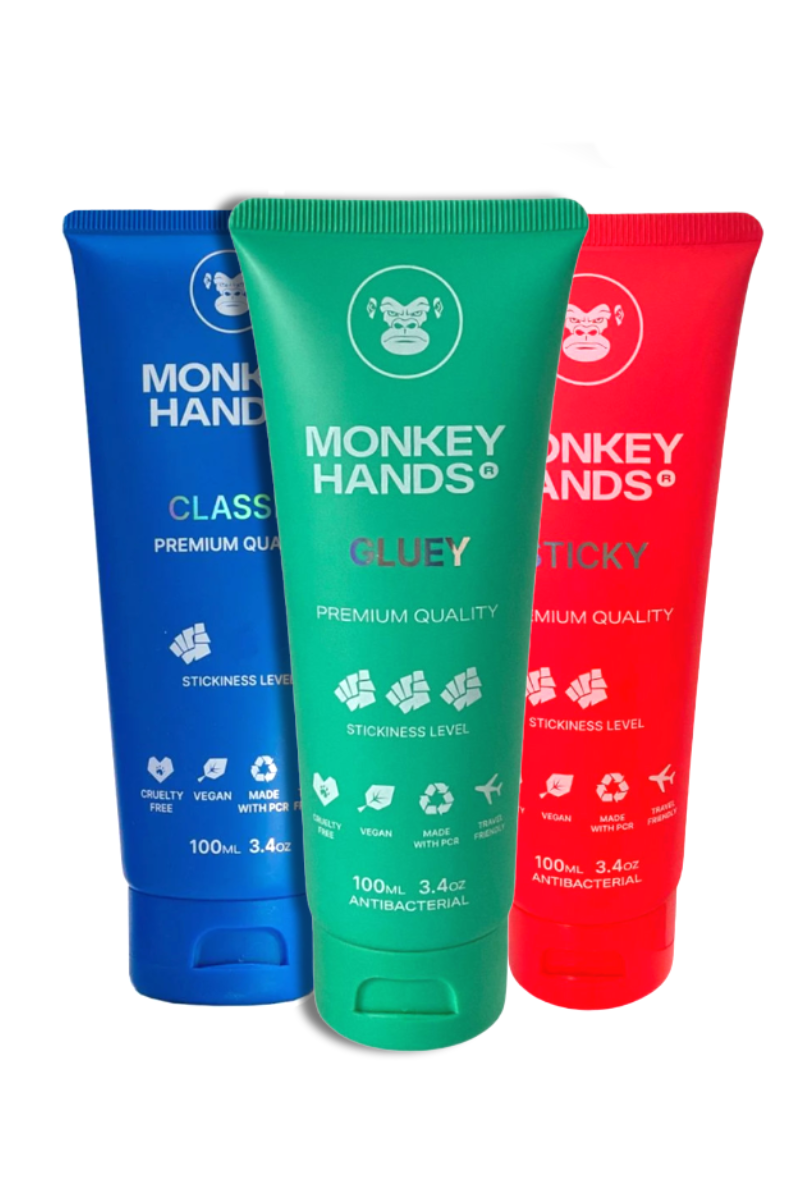 Monkey Hands Grip Aid 3 Pack - Sticky/Gluey/Classic (3 x 100ml) – Pole ...